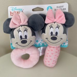 Disney | Toys | Disney Baby Minnie Mouse 2 Pack Rattle Set | Poshmark